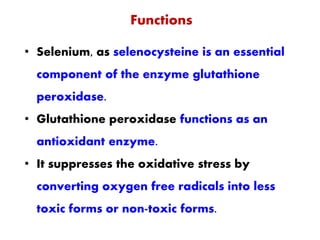 SELENIUM METABOLISM | PPT