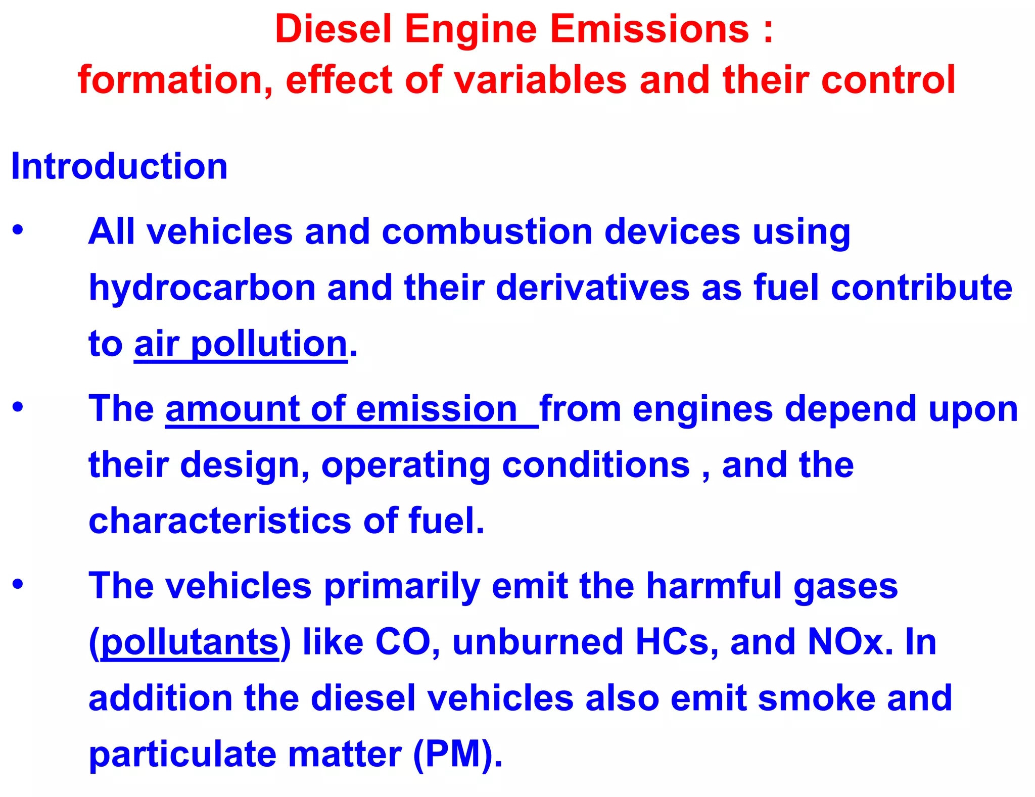 CI Engine Emission | PDF