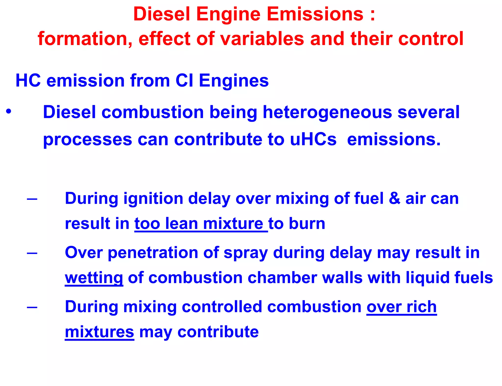 CI Engine Emission | PDF