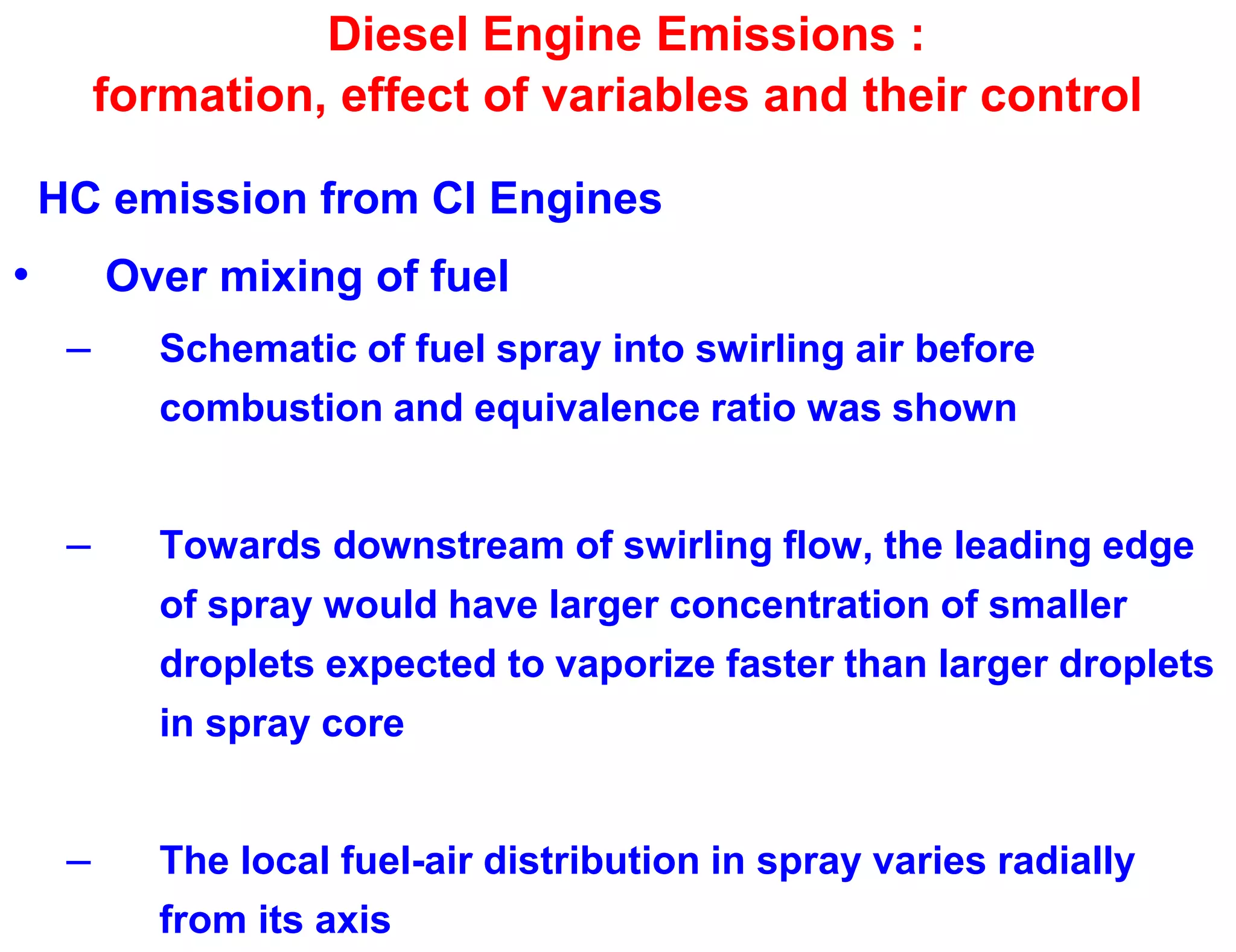 CI Engine Emission | PDF