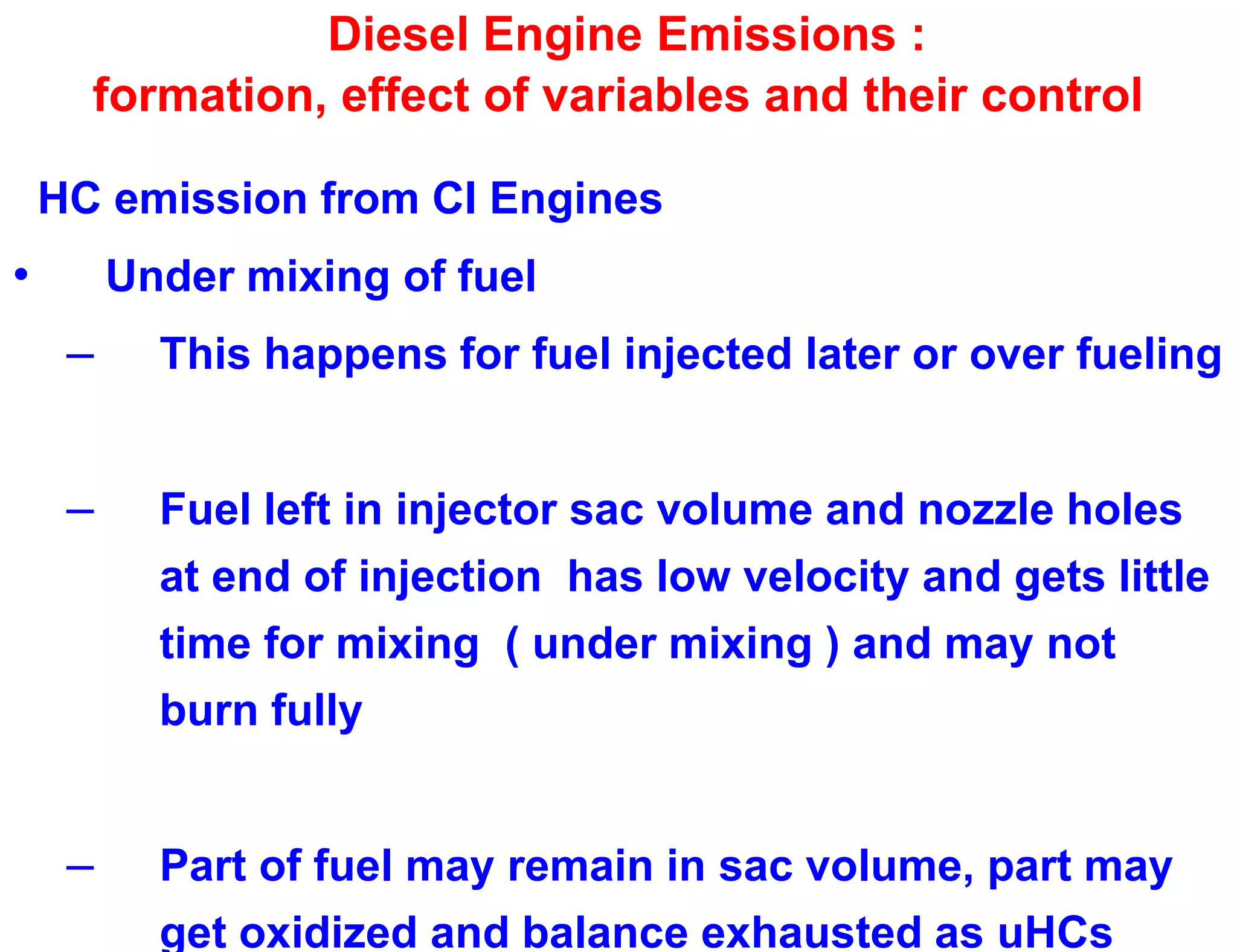 CI Engine Emission | PDF