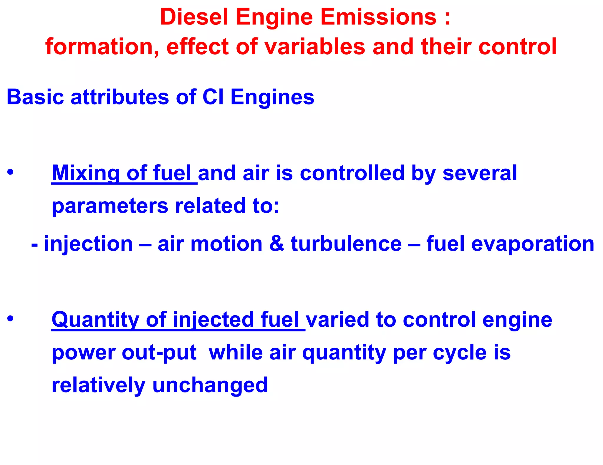 CI Engine Emission | PDF
