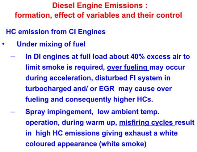 CI Engine Emission | PDF