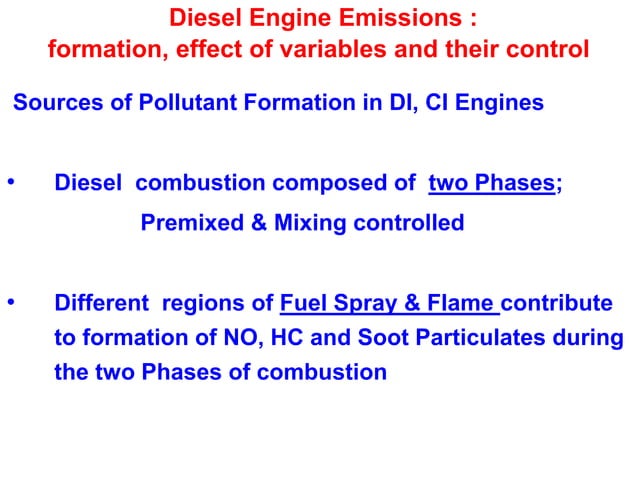 CI Engine Emission | PDF