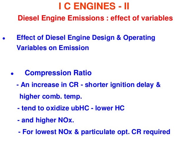 CI Engine Emission