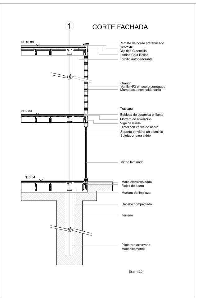 14. corte por fachada