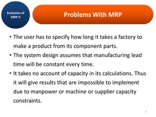 mohsin dalvi mrp ii presentation | PPT