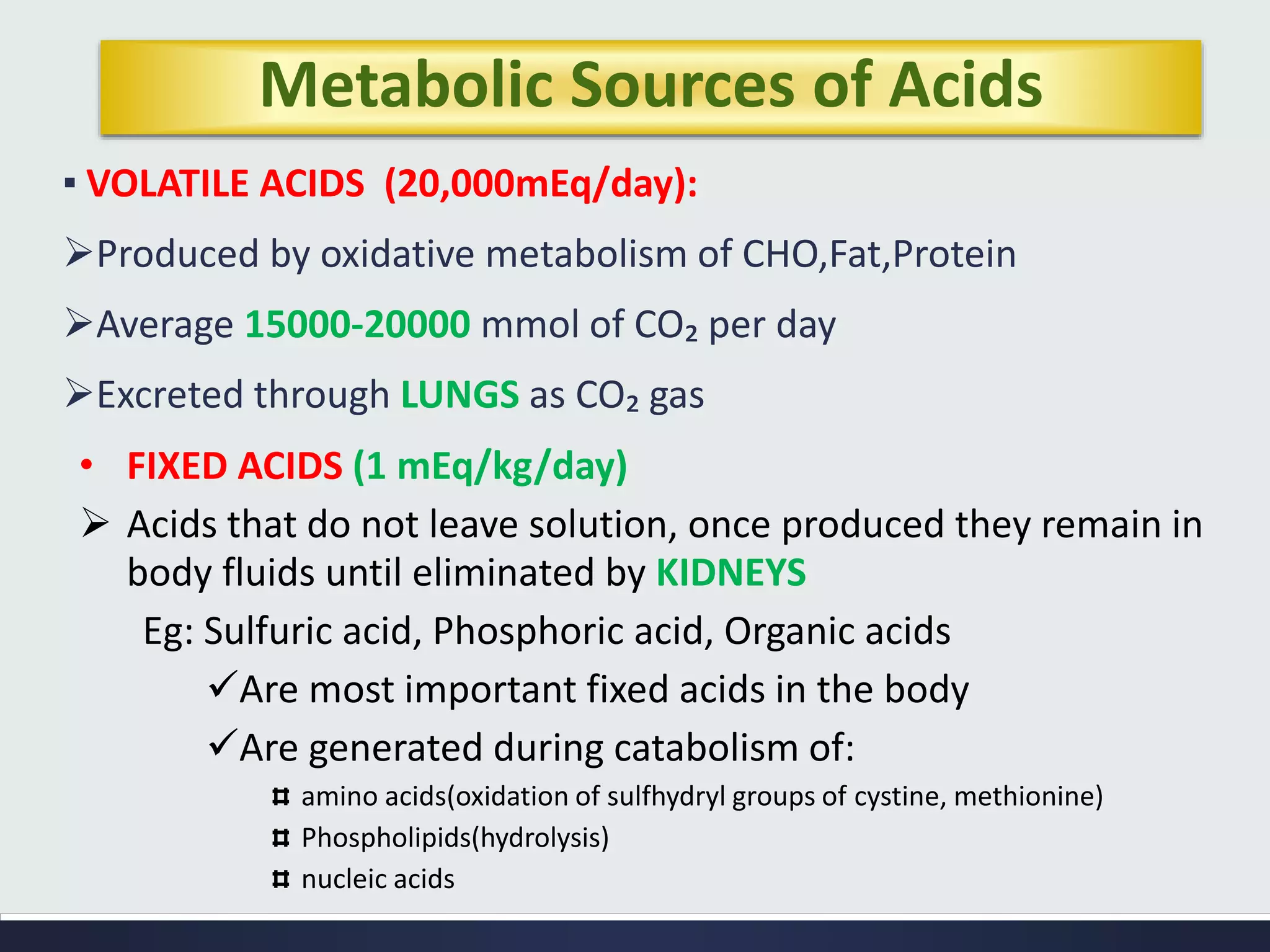 Acid Base Balance | PPSX