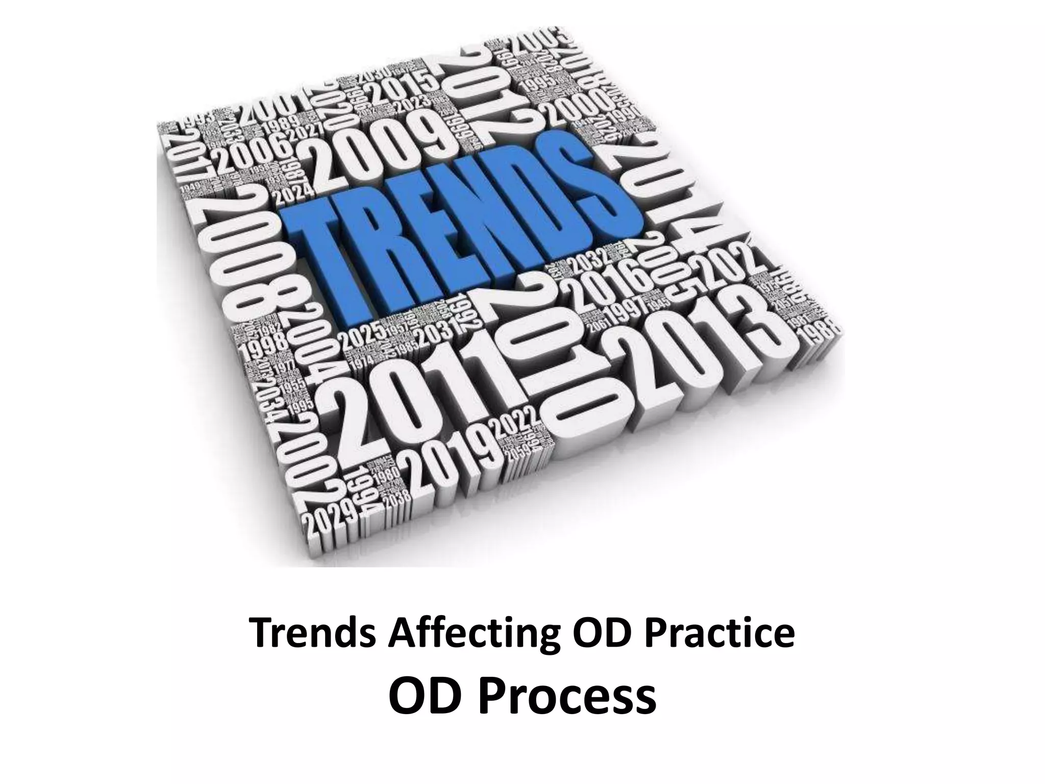 Trends affecting od practice - OD process - Organizational Change and ...
