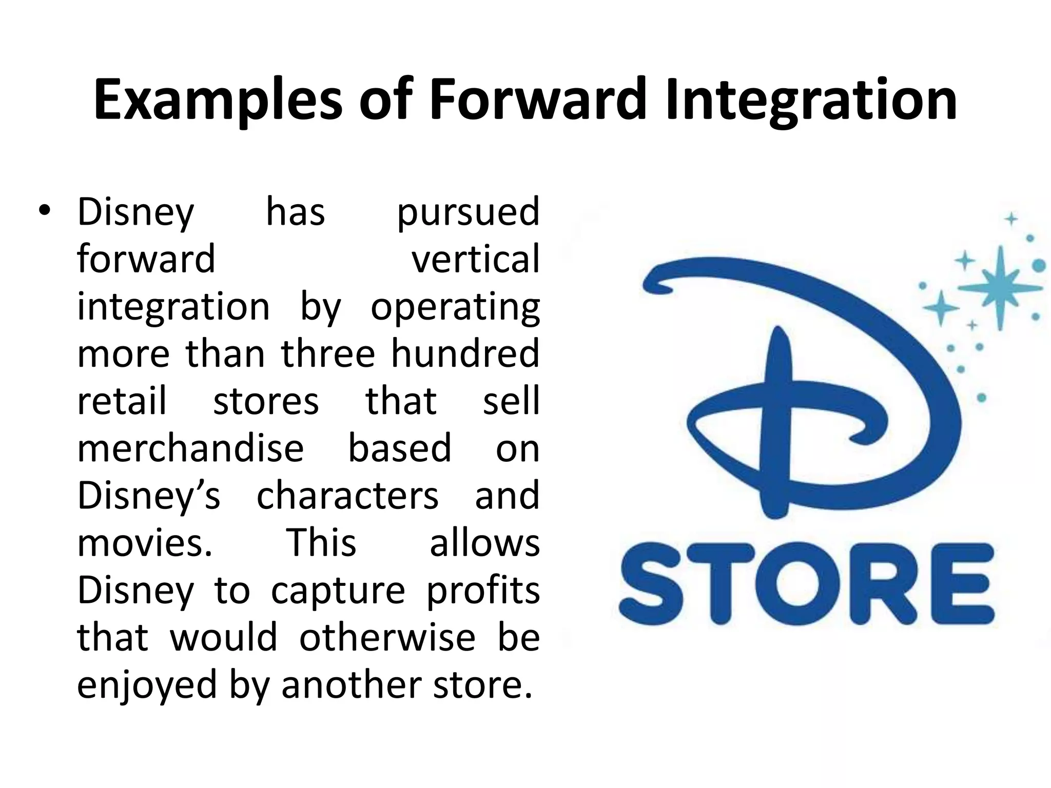 Forward vertical integration - integration strategies -corporate level ...