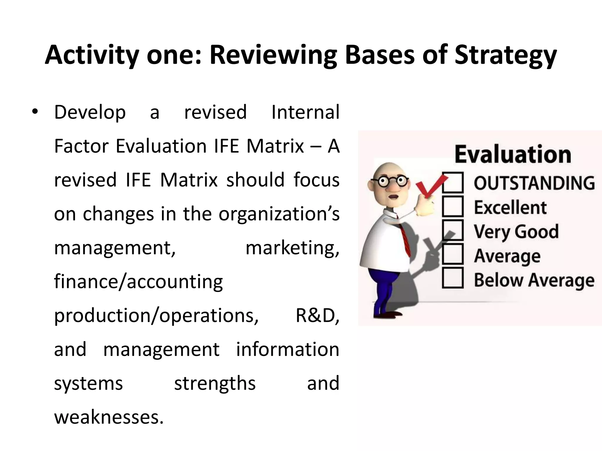 Evaluation strategy strategic implementation - Manu Melwin Joy | PPT