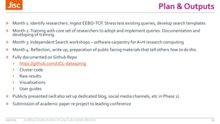 Enabling complex analysis of large scale digital collections | PPTX