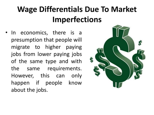 Wage differentials due to market imperfections - compensation ...