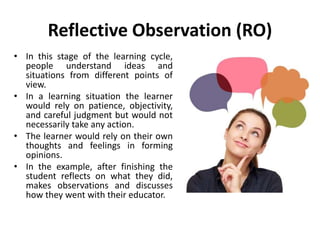 Kolb’s learning styles - Manu Melwin Joy | PPTX