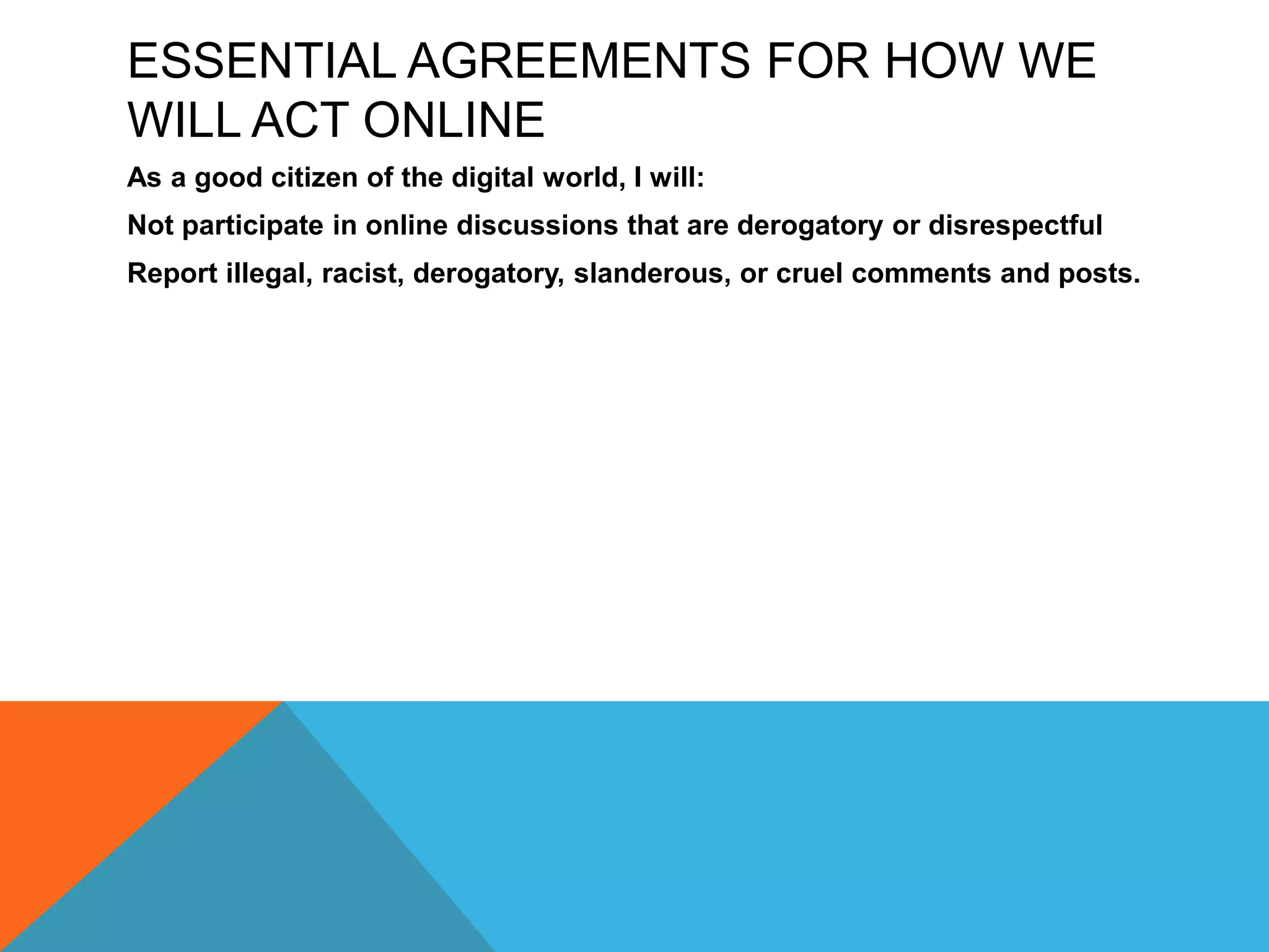 Being Responsible and Respectful Online | PPTX