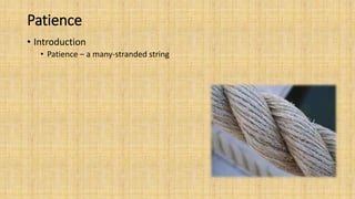 14. patience | PPTX