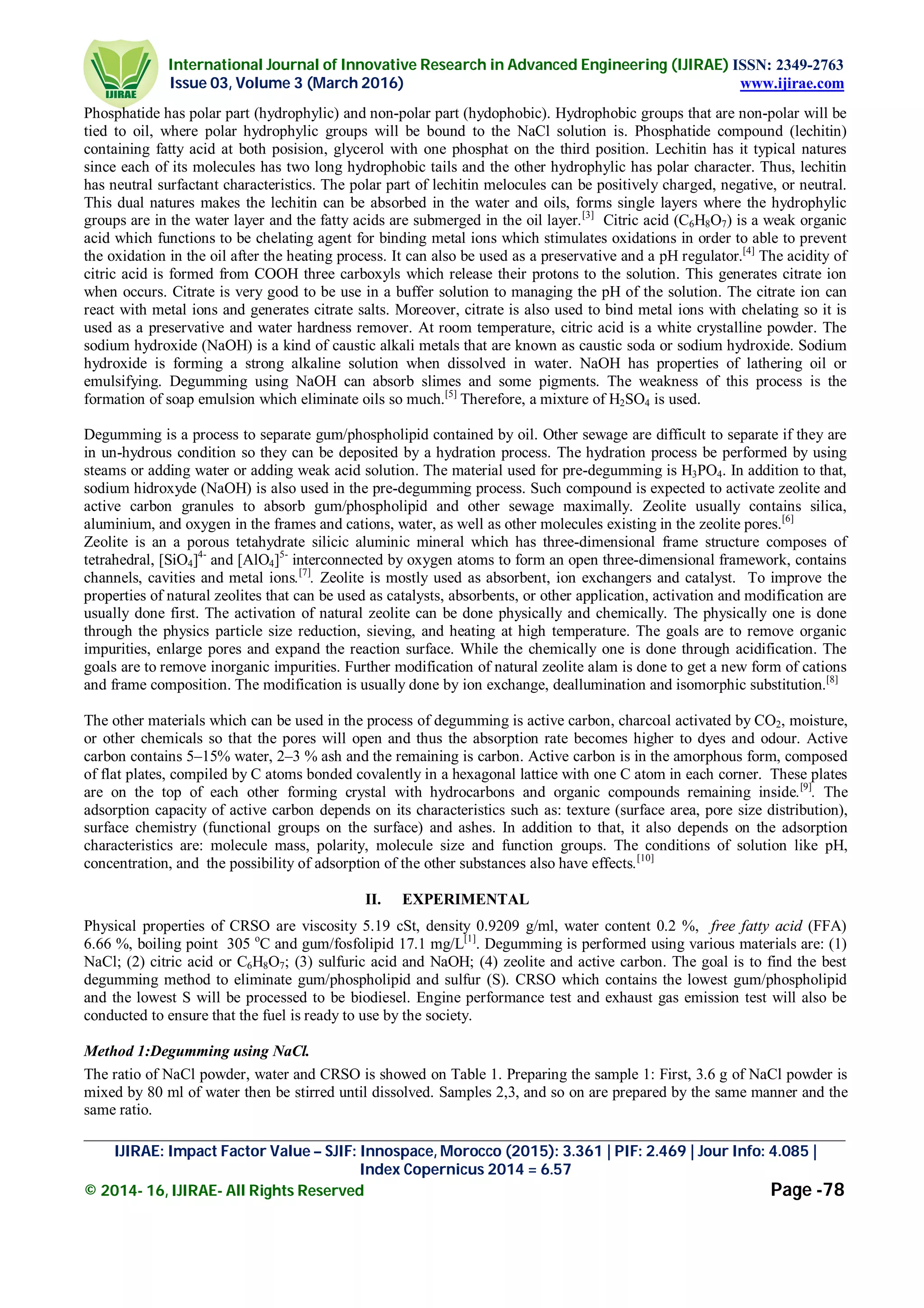 The Development of Biodiesel Production Process from Rubber Seed Oil by ...