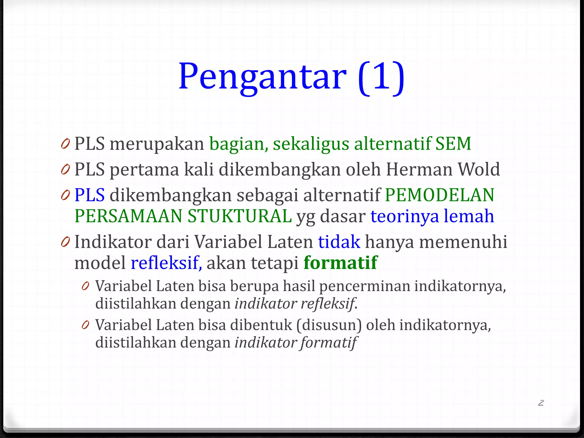 metode alternatif PLS | PDF