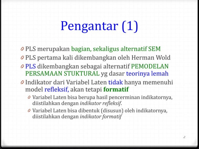 metode alternatif PLS | PDF