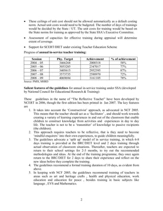14. teacher training under the sarva shiksha abhiyan | PDF
