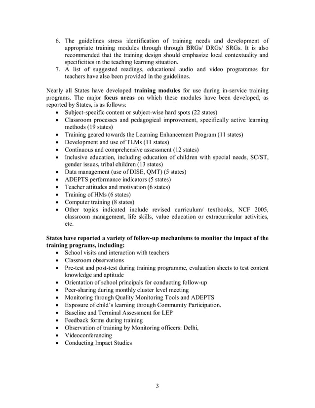 14. teacher training under the sarva shiksha abhiyan | PDF