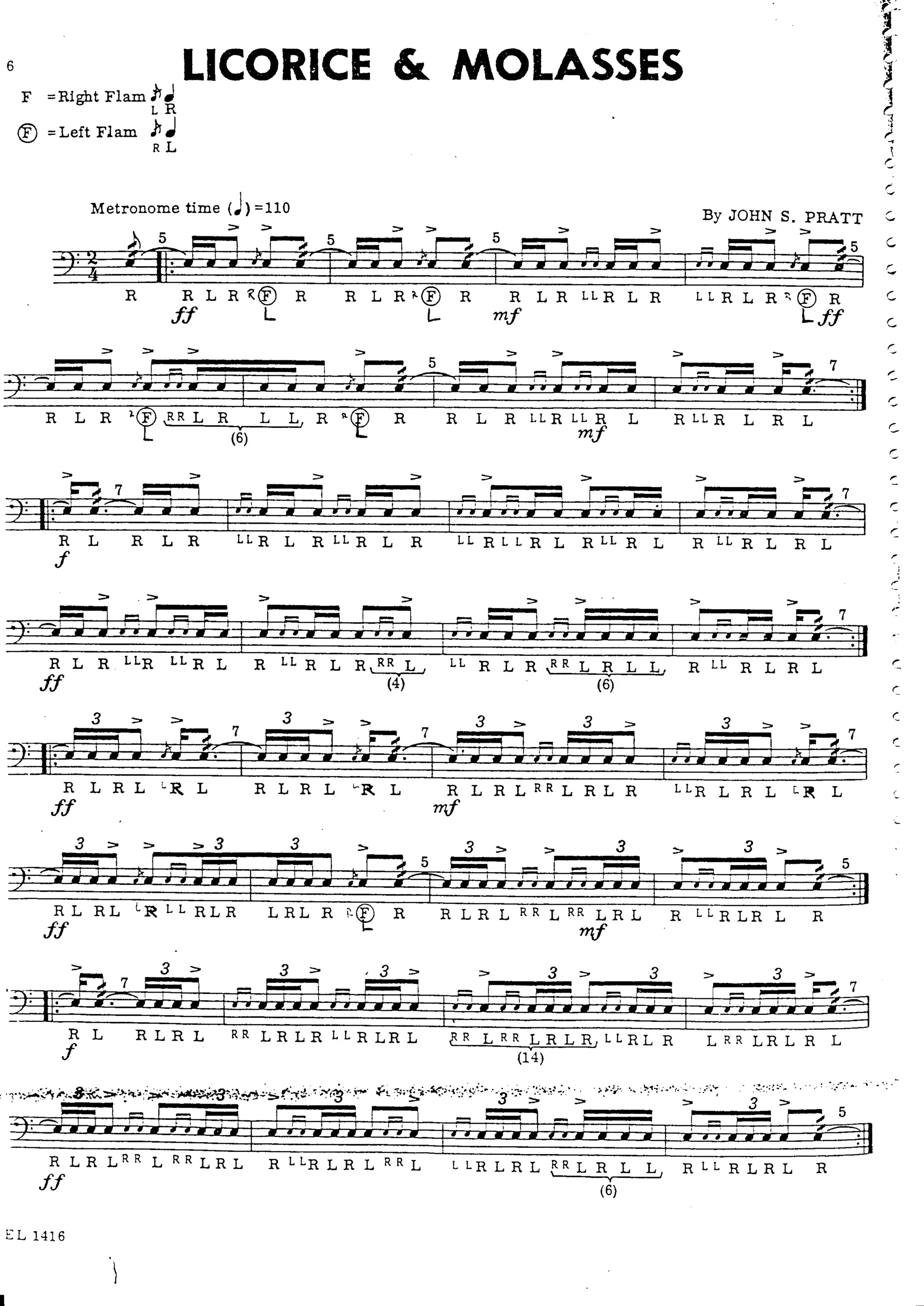 14.modern.contest.solo.for.snare.drum john.s.pratt | PDF