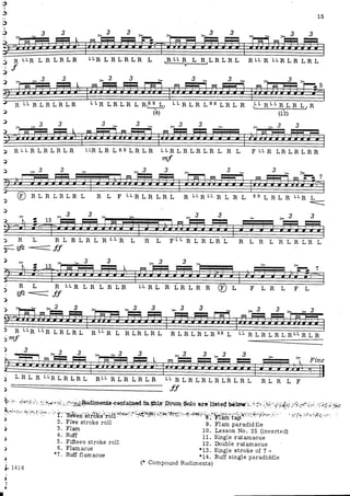 14.modern.contest.solo.for.snare.drum john.s.pratt | PDF