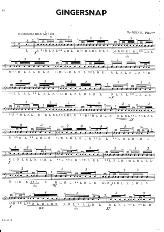 14.modern.contest.solo.for.snare.drum john.s.pratt | PDF
