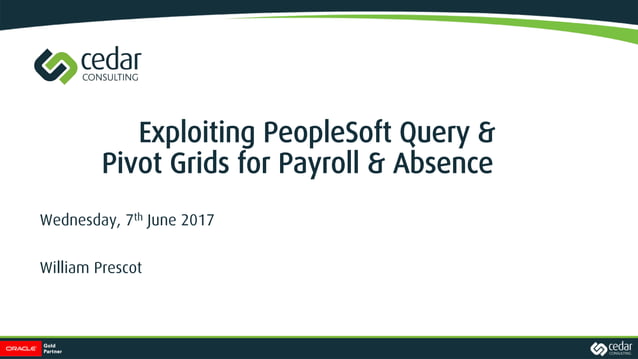 14. Alex Lightstone & Bill Prescot - Exploiting PeopleSoft Query ...