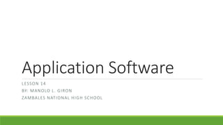 14. application software | PPT