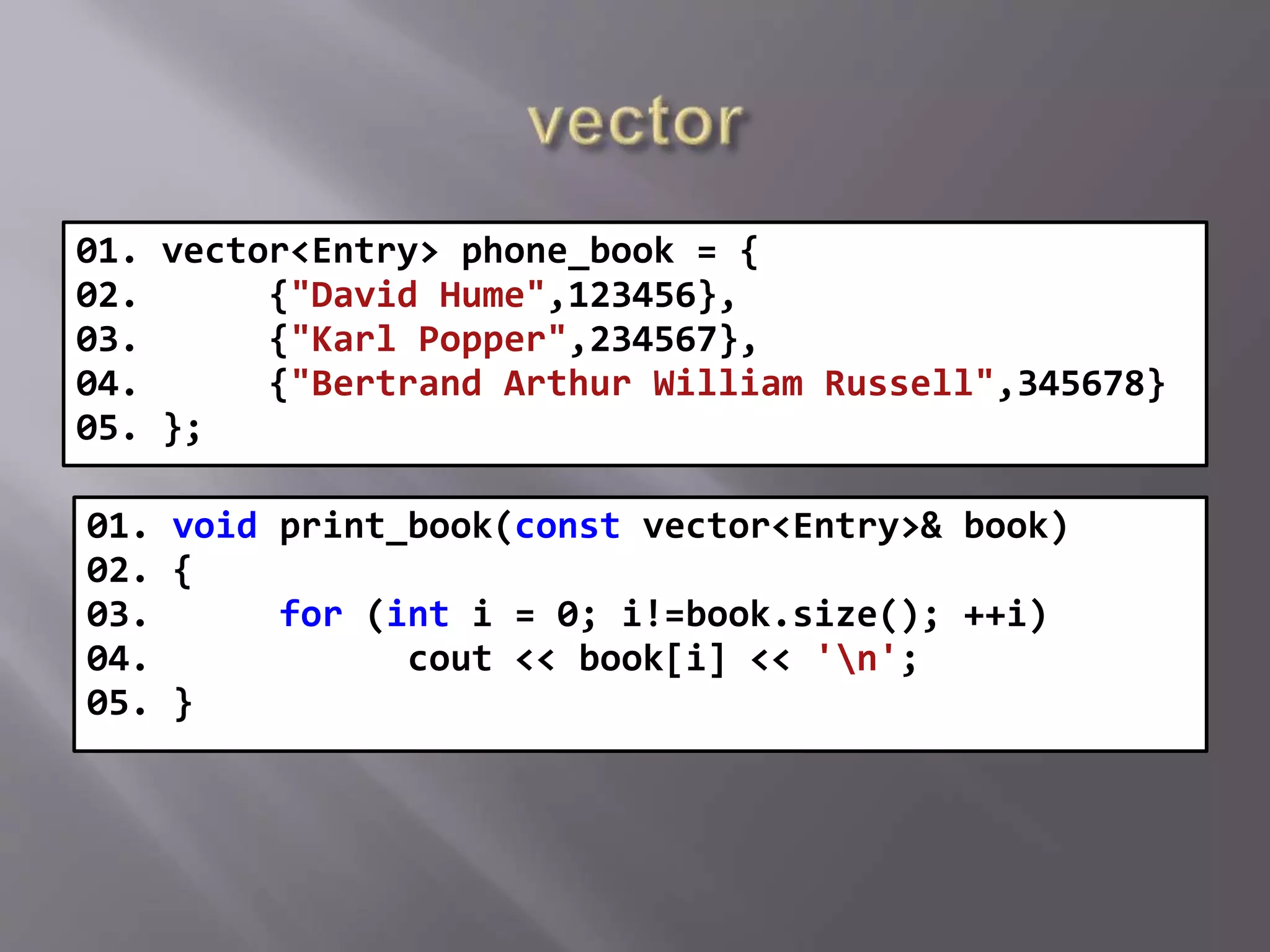 14. containers, vector, list | PPT