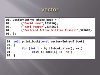 14. containers, vector, list | PPT