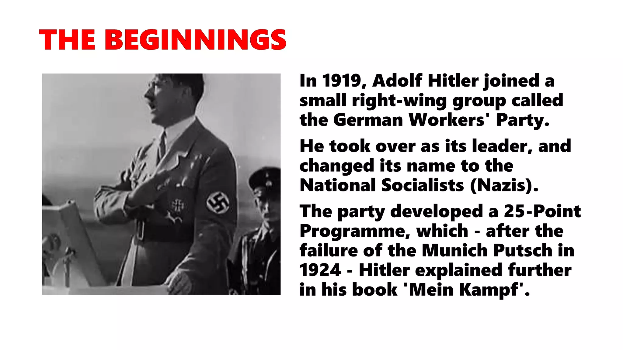 HISTORY YEAR 10: NAZI IDEOLOGY | PPTX | Political Issues & policy ...