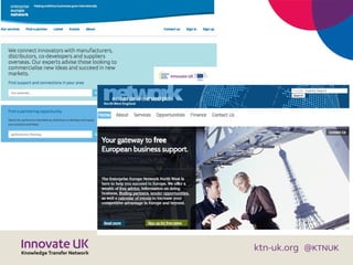 ECO 13: Knowledge Transfer Network Overview | PPT | Healthcare Industry | Industries