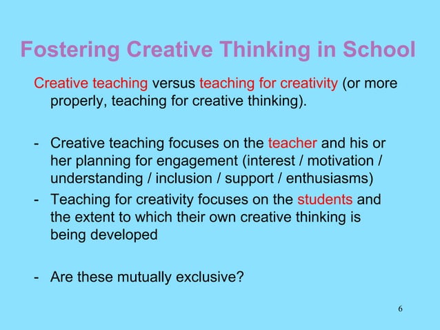 Creativity In School Education Pdf