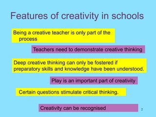 Creativity in school education | PPT