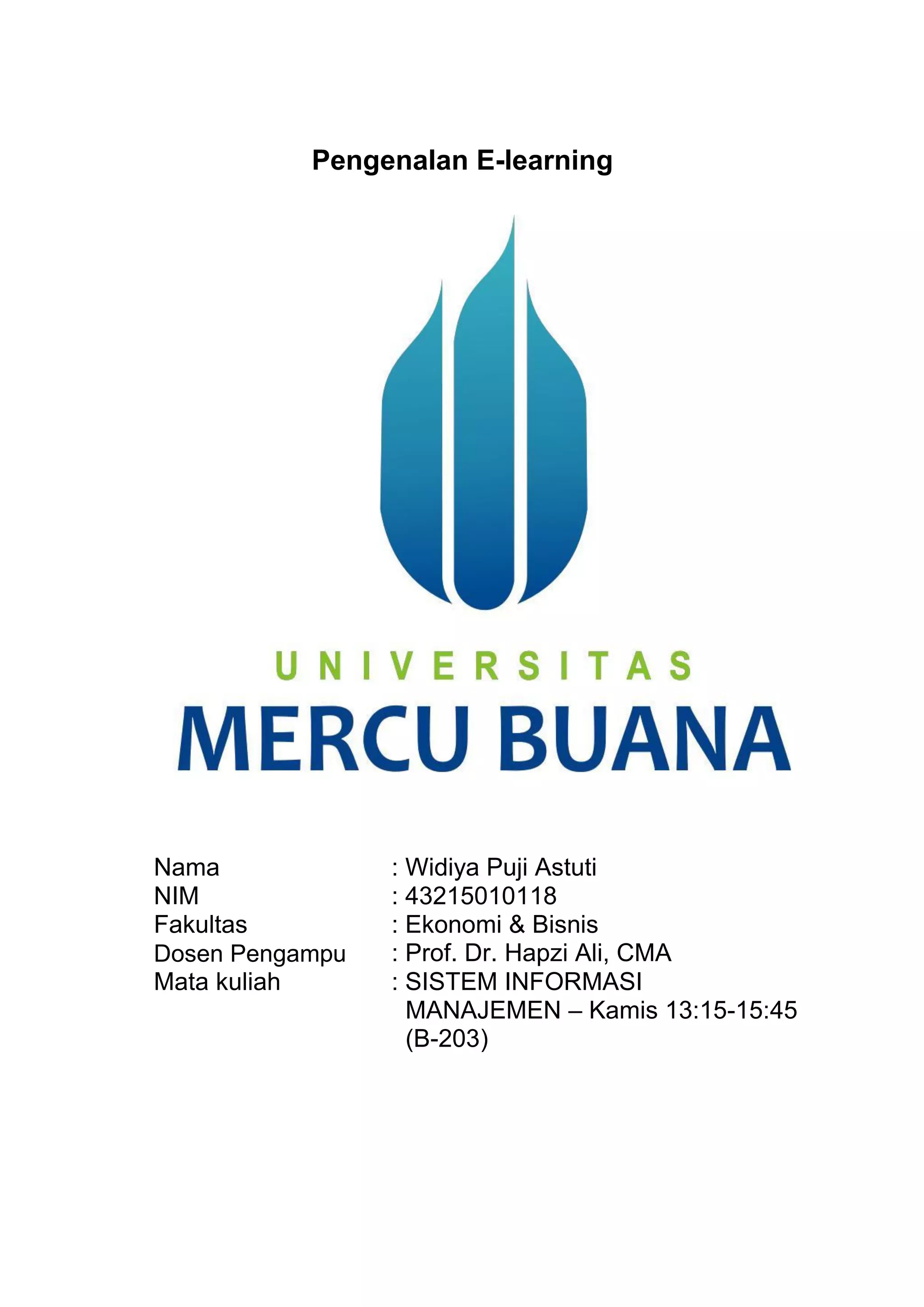 14. sim, widiya puji astuti, hapzi ali, pengenalan elearning, universitas mercu buana, 2017 | PDF