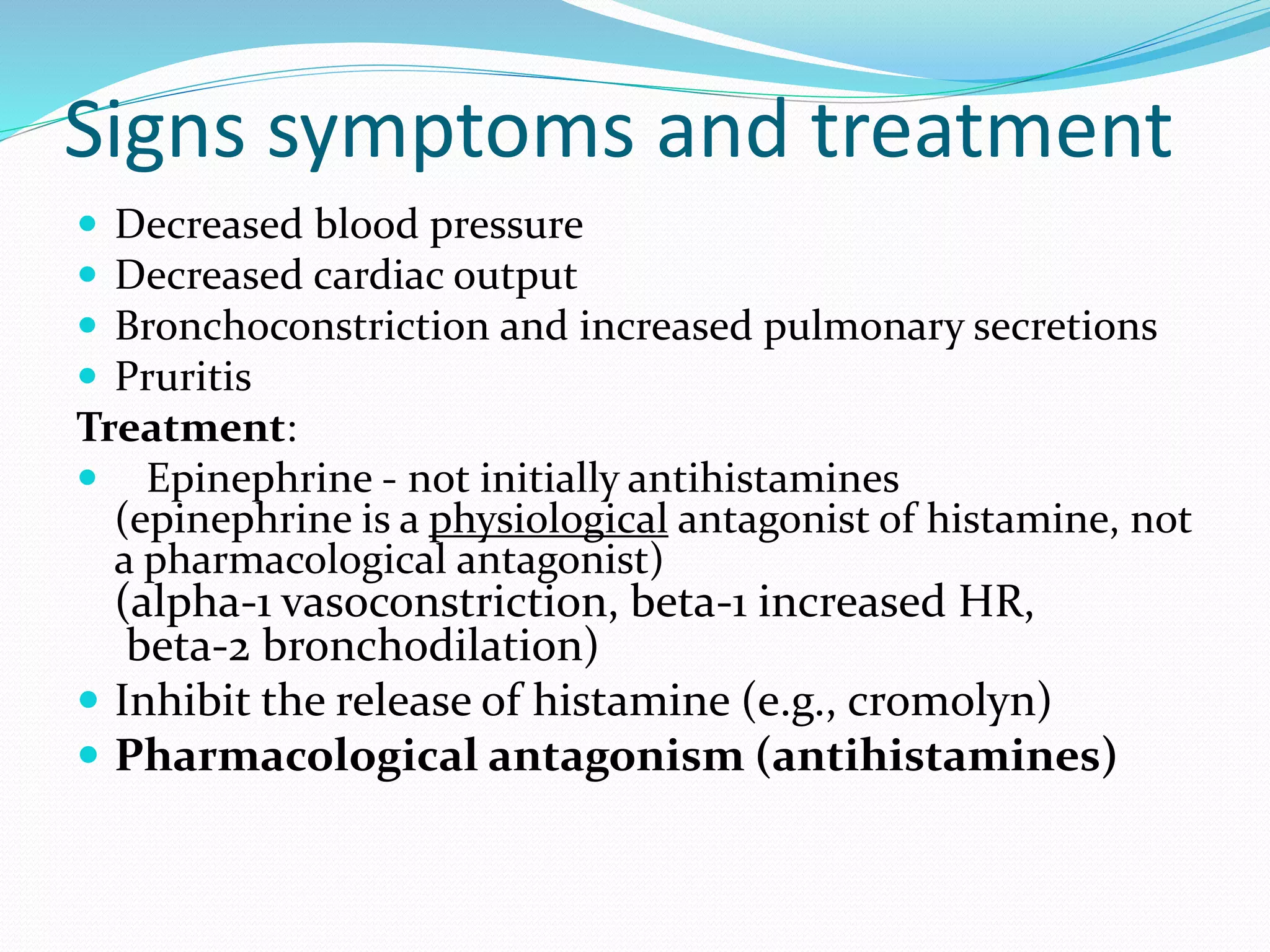 pharmacology of anti histamines | PPTX