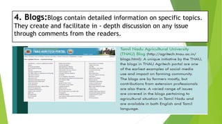 social media in agricultural extension | PPTX