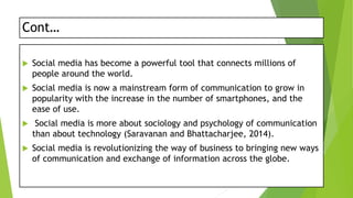 social media in agricultural extension | PPTX