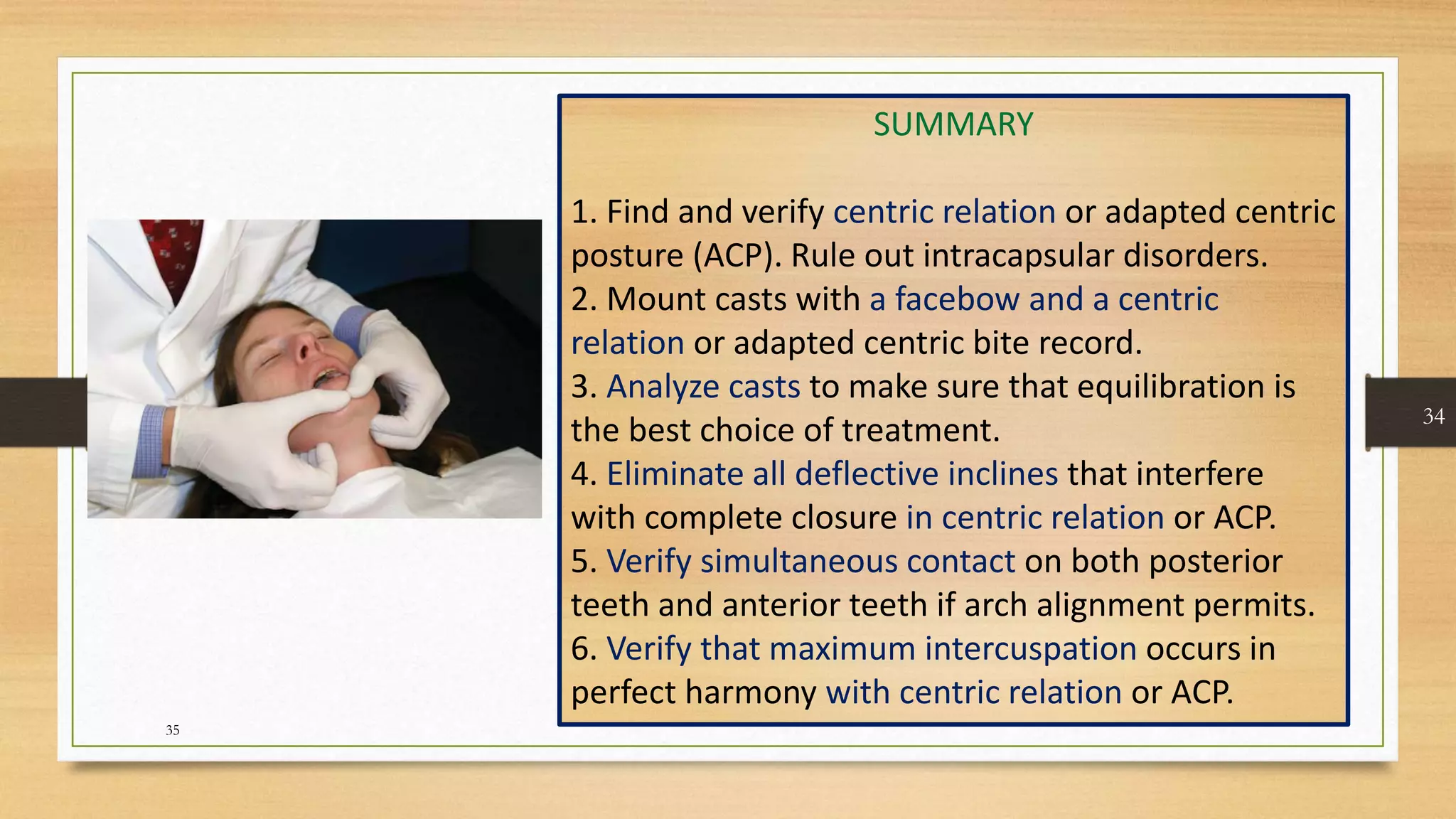 Occlusal equilibration - Kelly | PPTX