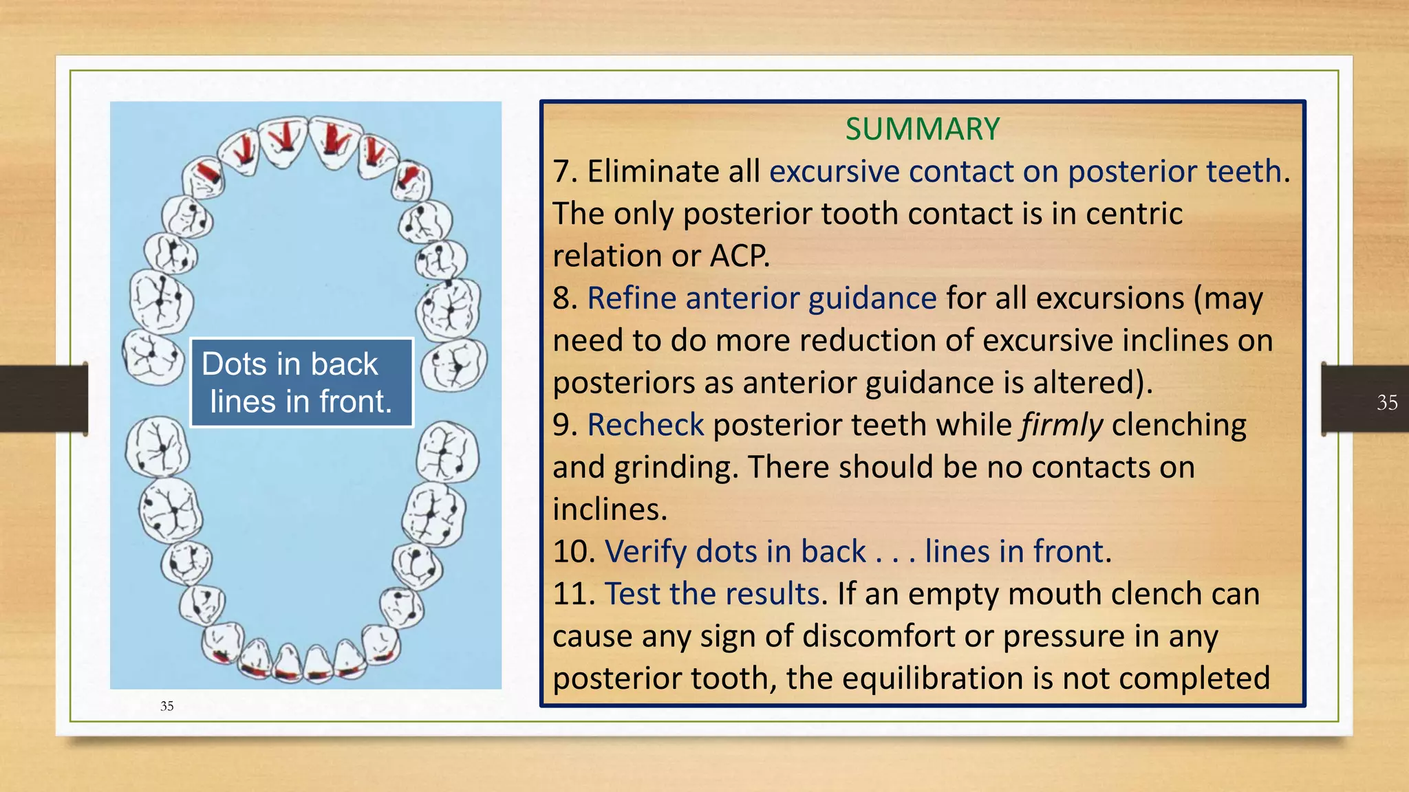 Occlusal equilibration - Kelly | PPTX