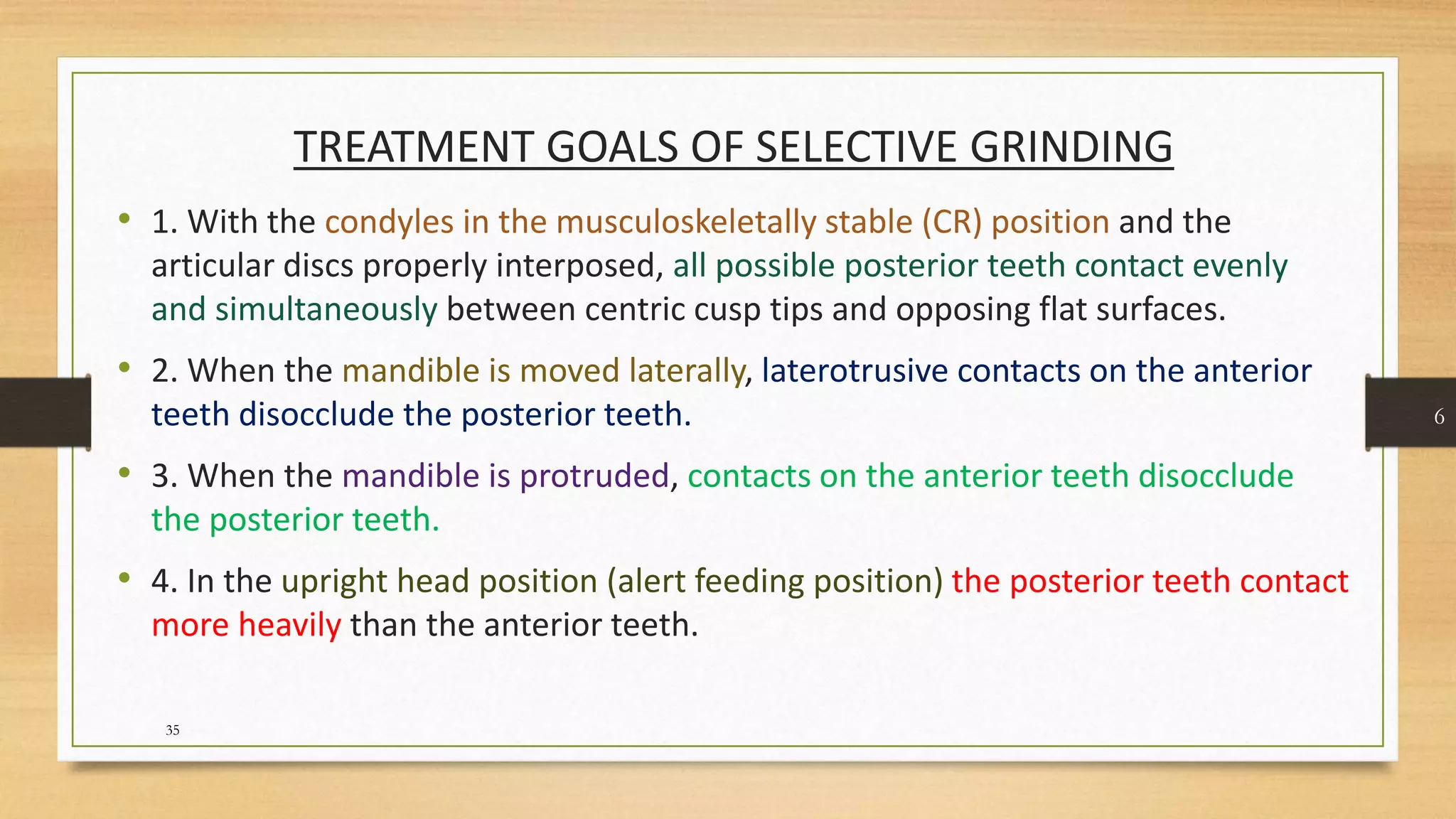 Occlusal equilibration - Kelly | PPTX