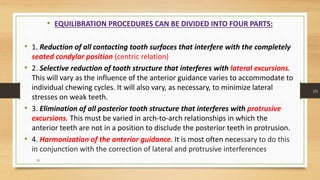 Occlusal equilibration - Kelly | PPTX