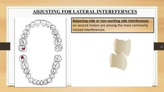 Occlusal equilibration - Kelly | PPTX