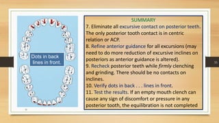 Occlusal equilibration - Kelly | PPTX