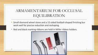 Occlusal equilibration - Kelly | PPTX