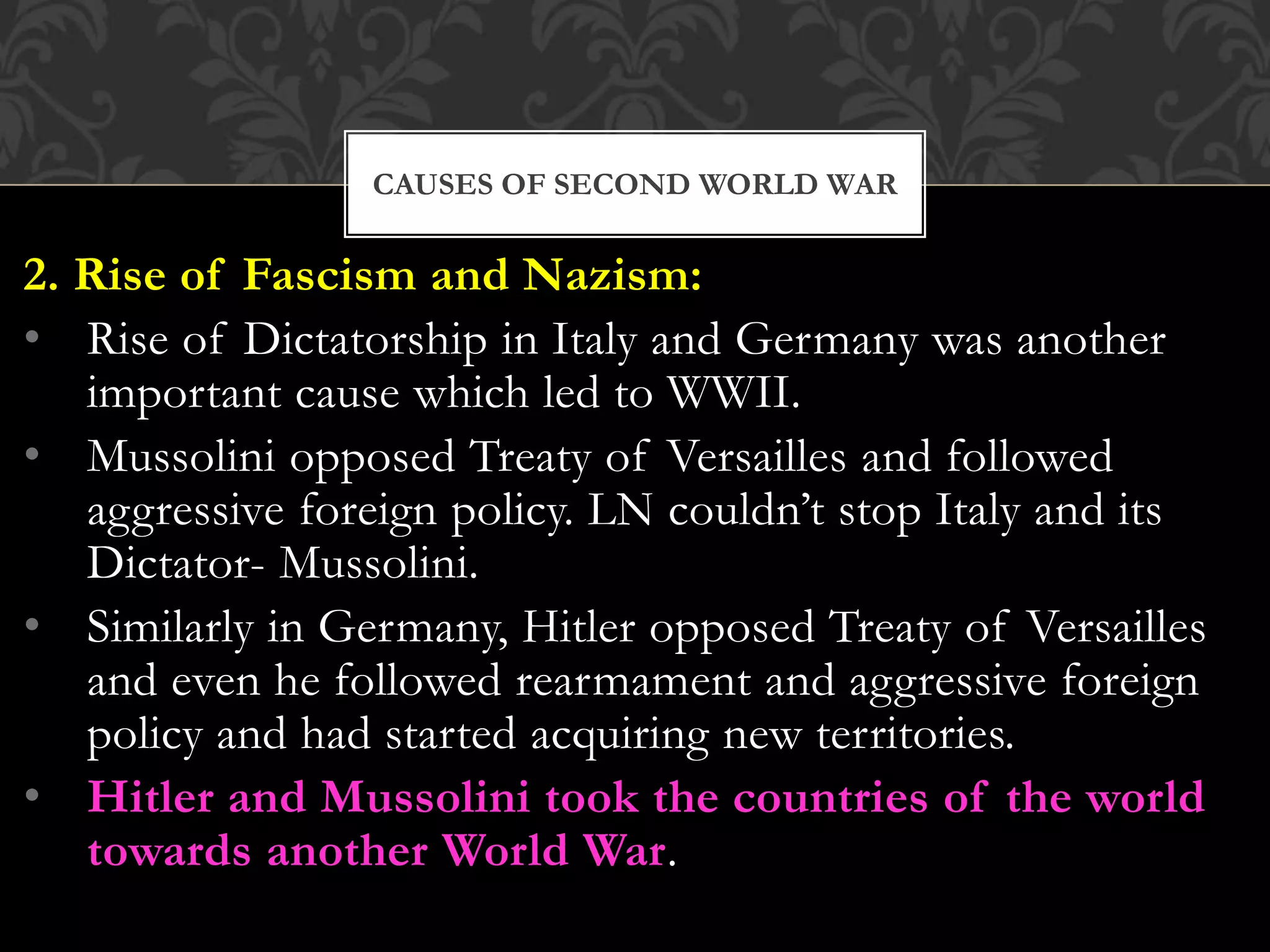 The Second World War | PPTX