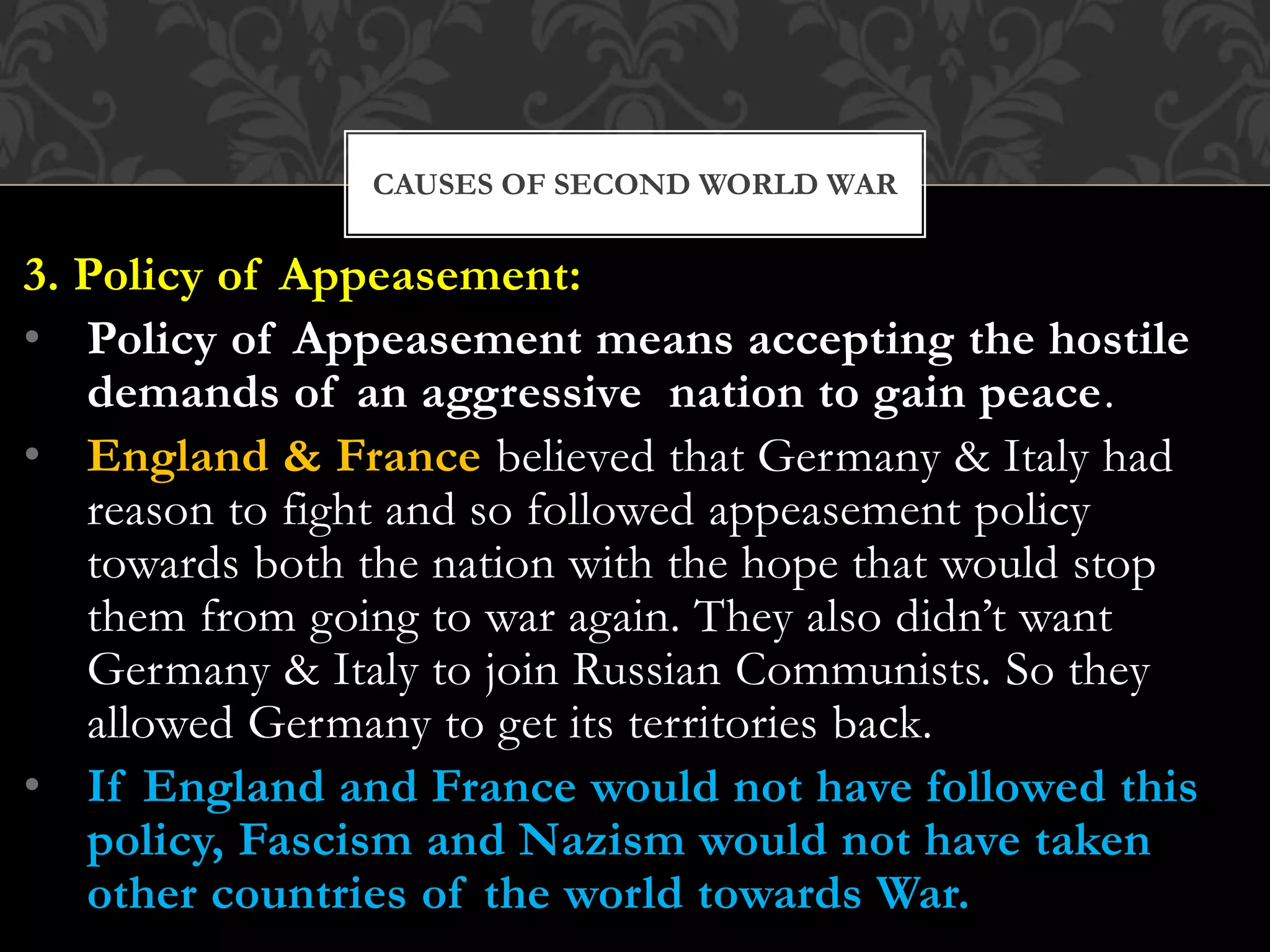 The Second World War | PPTX