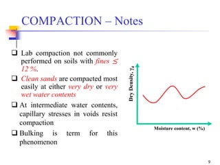Geotechnical Engineering-I [Lec #14: Lab Compaction of Soil] | PPT